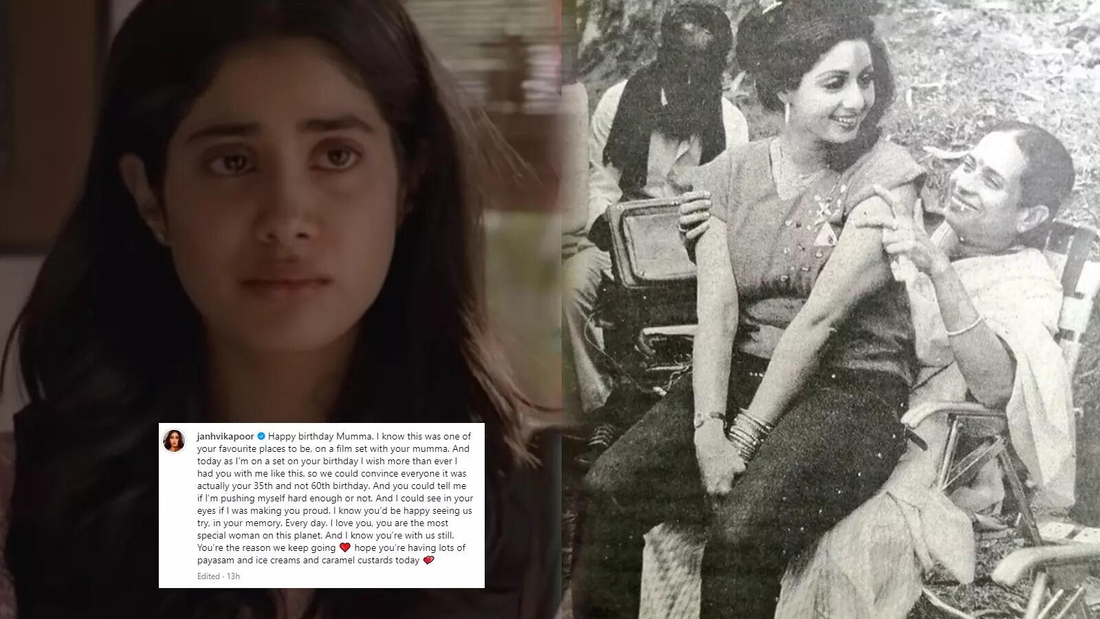 Janhvi Kapoor shares unseen picture of mom Sridevi: 'And I know you’re with us still. You’re the ...