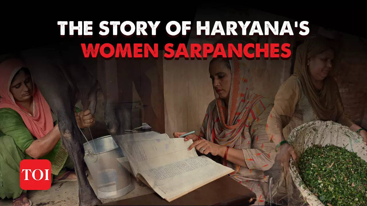 The UNTOLD story of Haryana's Women Sarpanches; Woman remain in ...