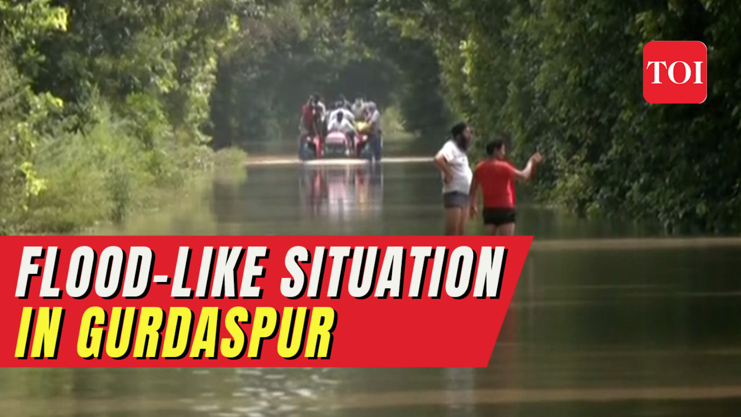 Gurdaspur in flood-like situation; SDRF Team on spot for assistance