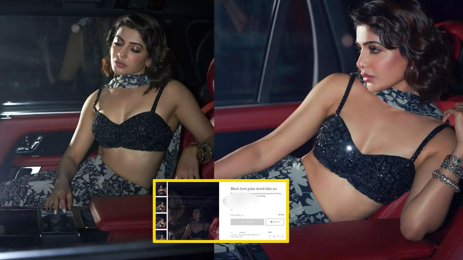 Here is how much Samantha Ruth Prabhu's gorgeous black lehenga that she wore at 'Kushi' concert ...