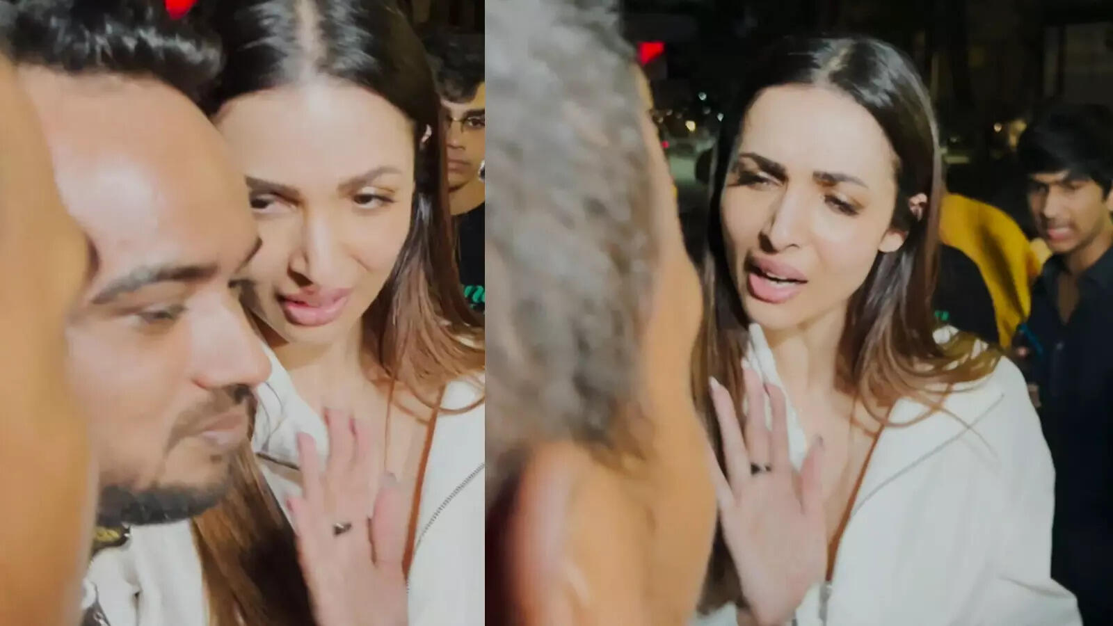 'Araam se'- Malaika Arora looks visibly annoyed as she gets mobbed for ...