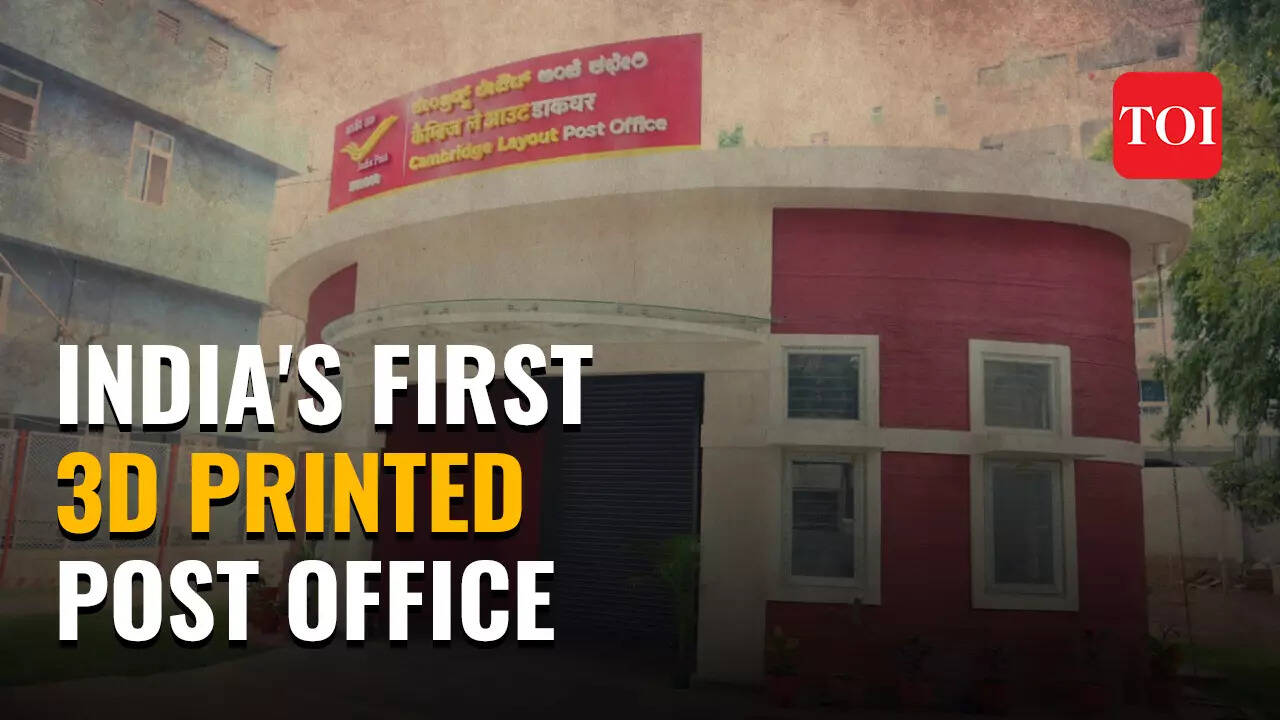First look of India's 3D printed Post Office; Union Minister Ashwini ...