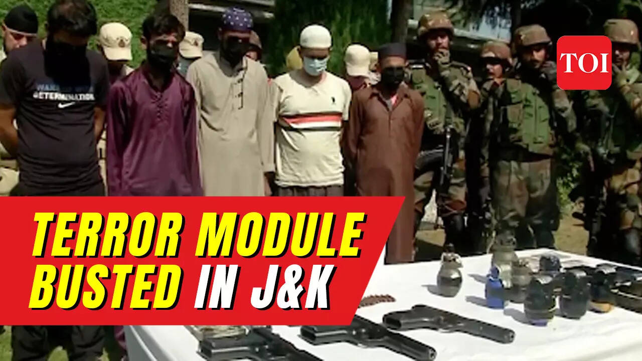 Major success: J&K terror module busted in Baramulla, 8 LeT terrorists ...