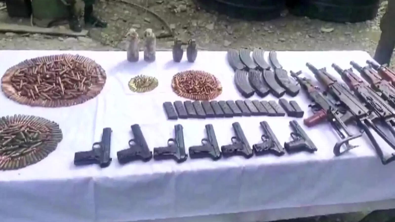 J&K: Weapons, ammunition recovered in Kupwara