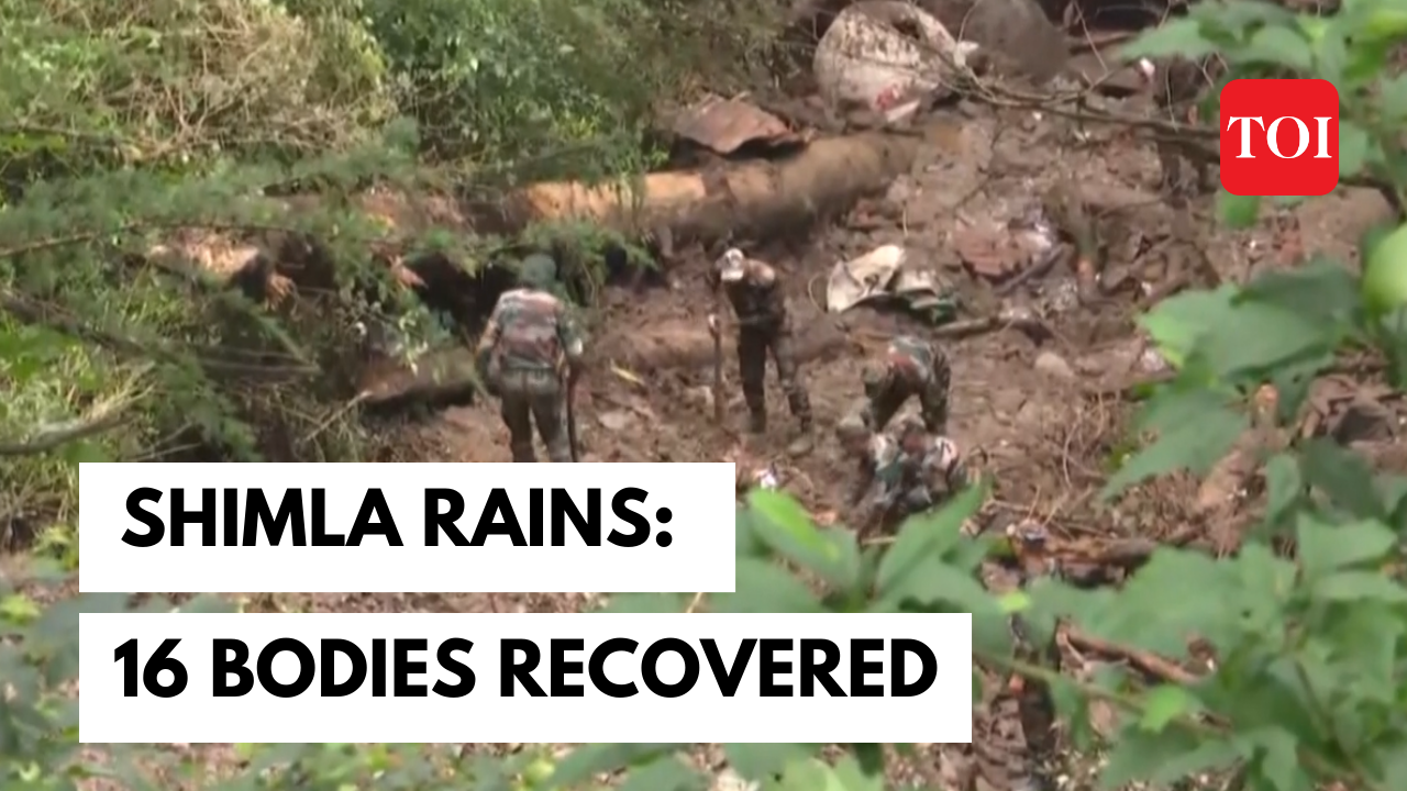 Monsoon fury in Shimla: 16 bodies recovered, rescue ops underway