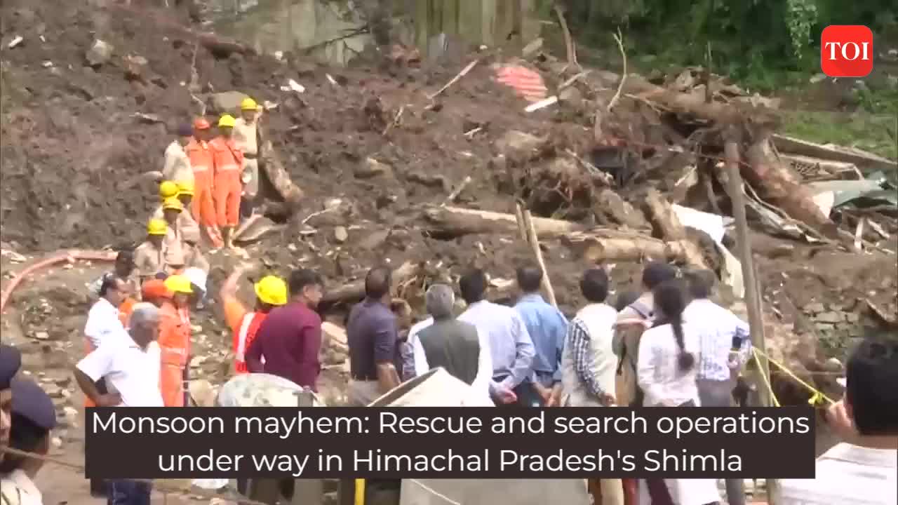 Monsoon mayhem: Rescue and search operations underway in Himachal Pradesh's Shimla