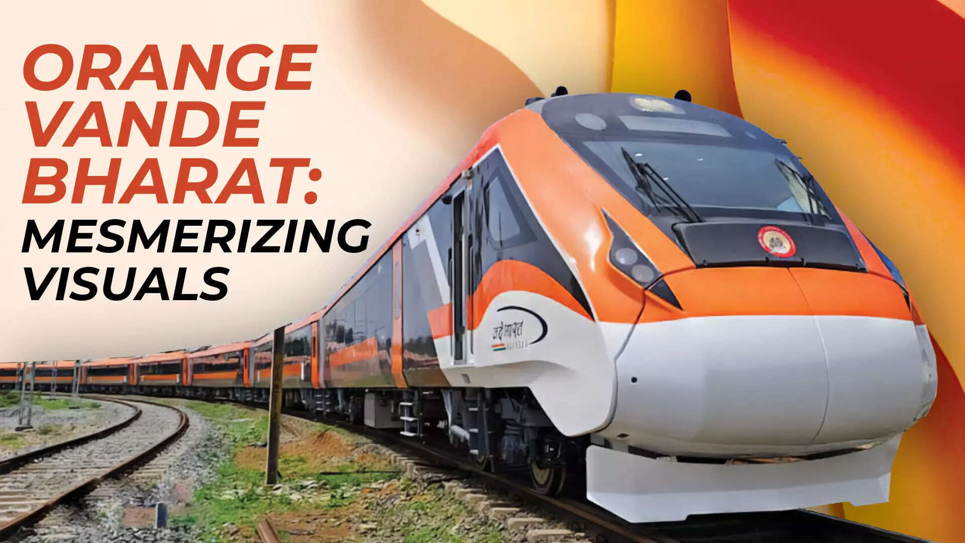 New Orange Vande Bharat Express rolls out: New Indian Railways train ...