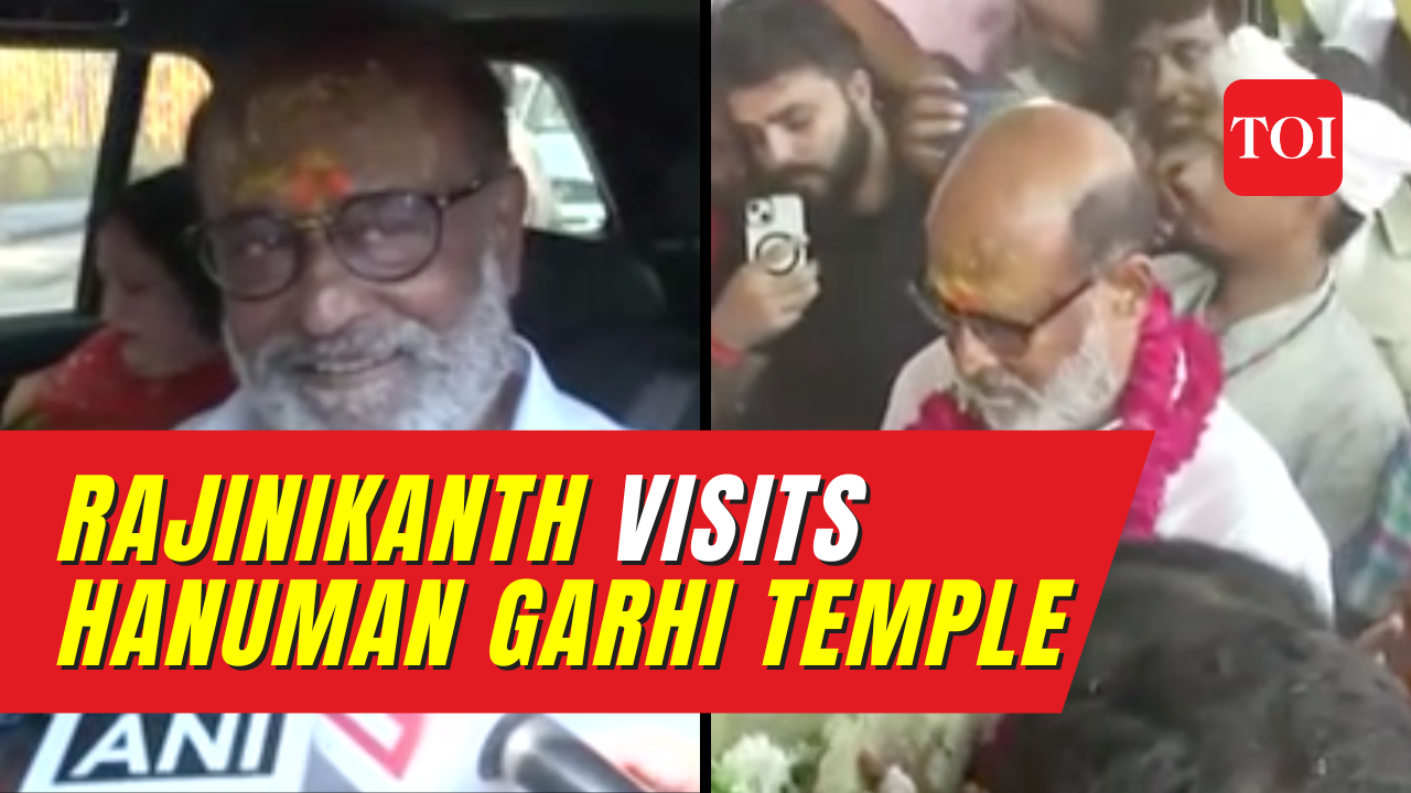 Watch: Actor Rajinikanth visits Hanuman Garhi Temple in Ayodhya Watch: Actor Rajinikanth visits Hanuman Garhi Temple in Ayodhya