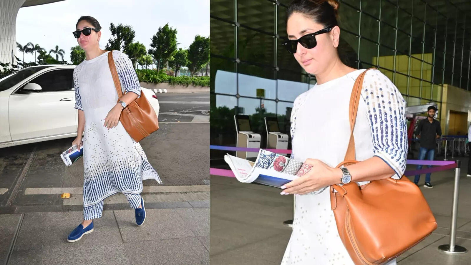 'Begum' Kareena Kapoor redefines ethnic look in white printed kurta ...