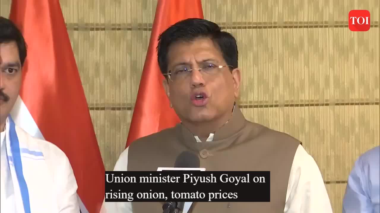 Union minister Piyush Goyal on rising onion, tomato prices