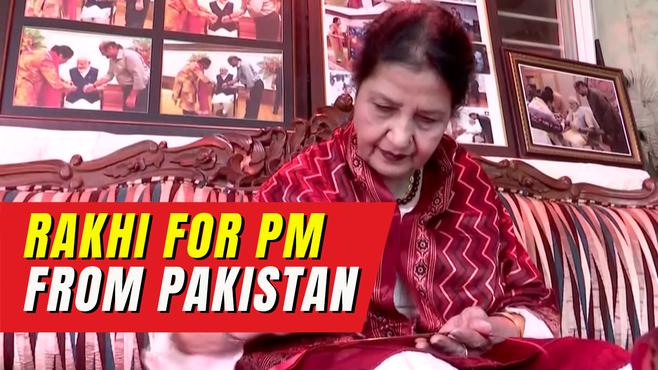 PM Modi’s rakhi sister Qamar Mohsin Shaikh makes ‘rakhi’ for him, wishes for his good health