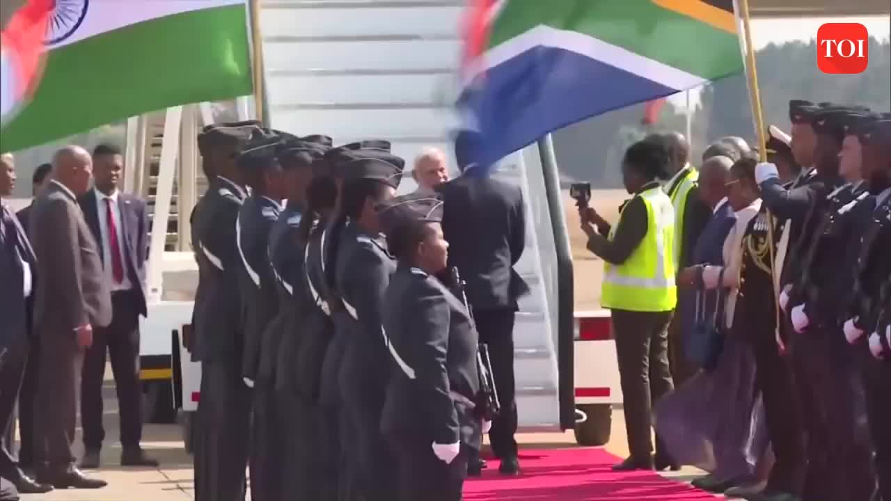 PM Modi: PM Modi arrives in S.Africa; looks forward to meetings with world leaders during BRICS ...