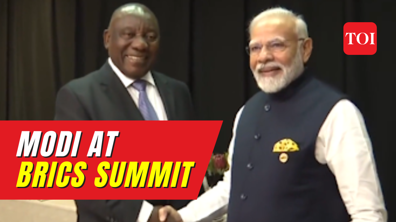 BRICS summit 2023: Prime Minister Modi engages in delegation-level meeting with Cyril Ramaphosa