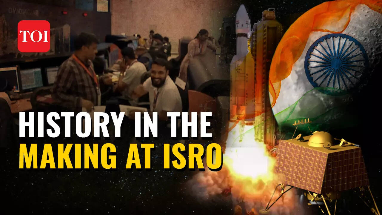Watch the vibrant ISRO control centre as final countdown begins for ...