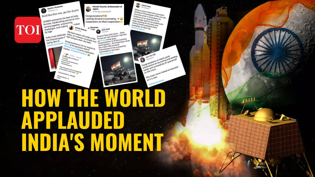 Chandrayaan 3: Wishes pour in from across the World for India’s historic moon landing