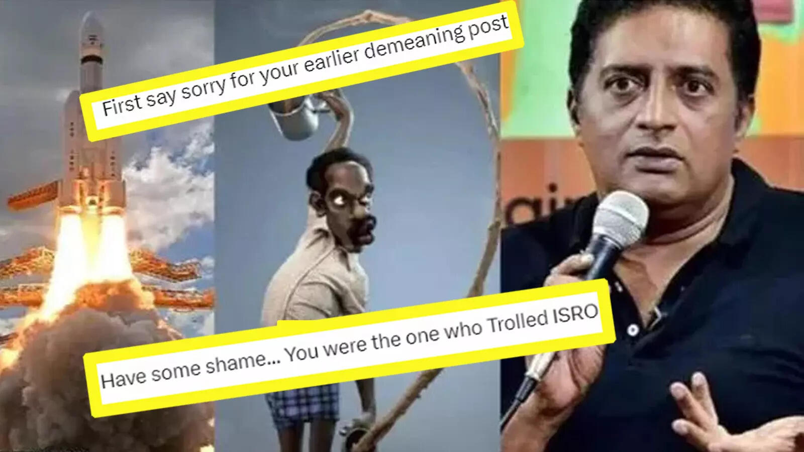 Prakash Raj gets trolled for congratulating ISRO on the success of Chandrayaan-3 mission ...