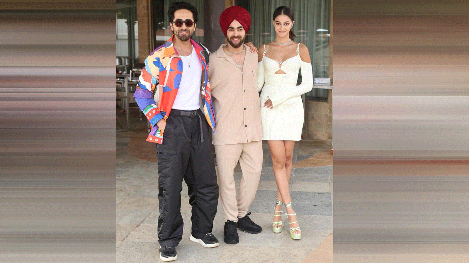 The cast of ‘Dream Girl 2’ interact with the media at an event in Mumbai