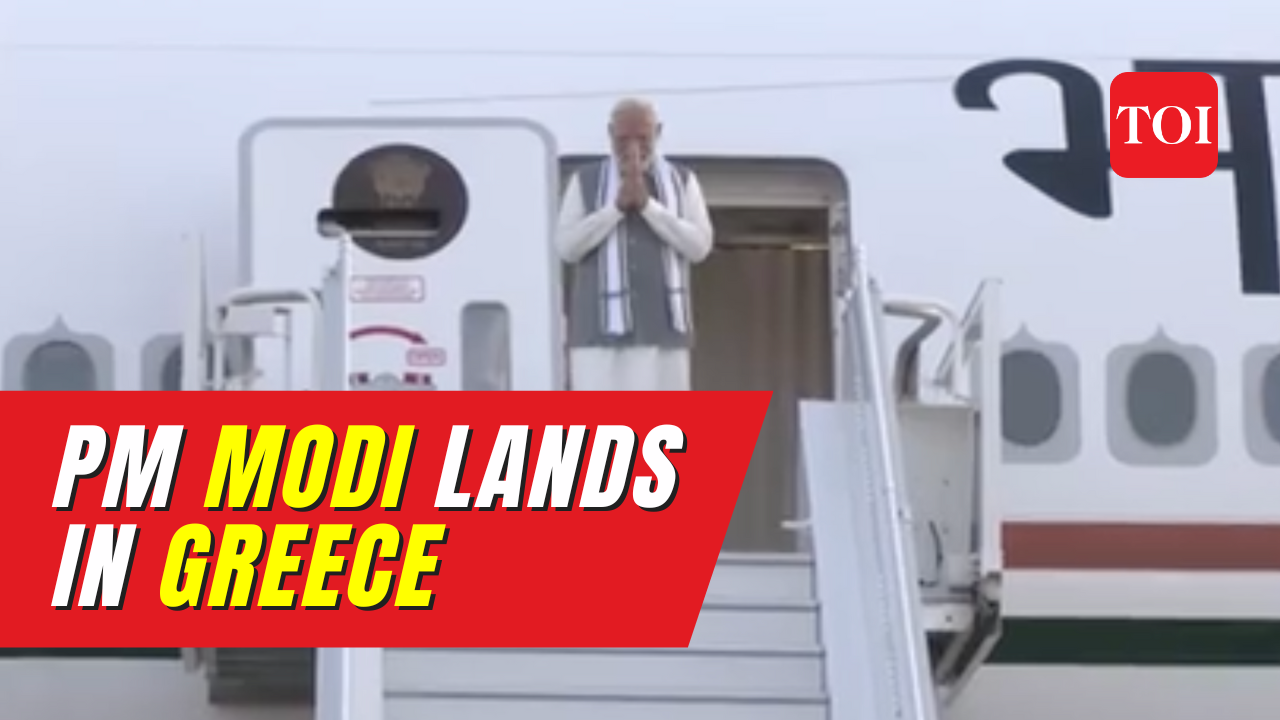 Watch: Prime Minister Narendra Modi arrives in Greece on first prime ministerial visit in 40 years