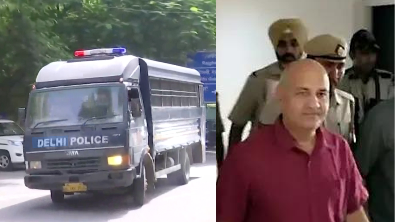 Former Delhi Dy CM Manish Sisodia arrives at Rouse Avenue Court in Delhi