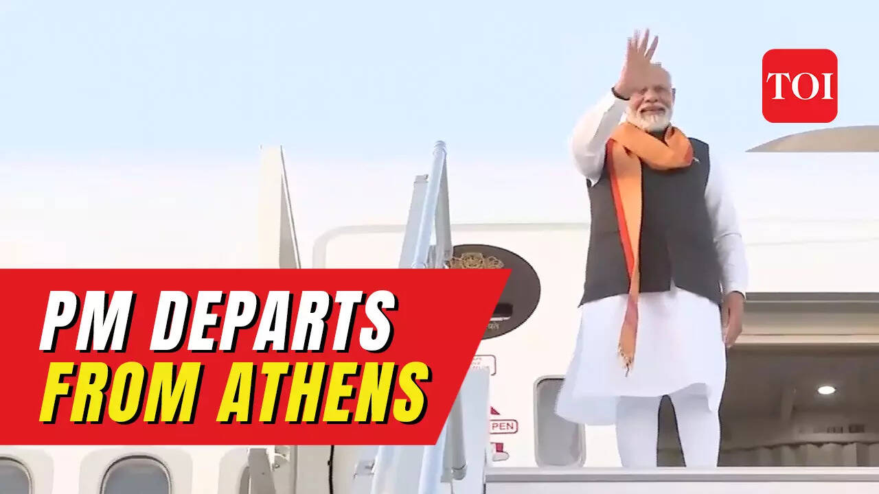 PM Narendra Modi concludes Greece visit, departs from Athens airport