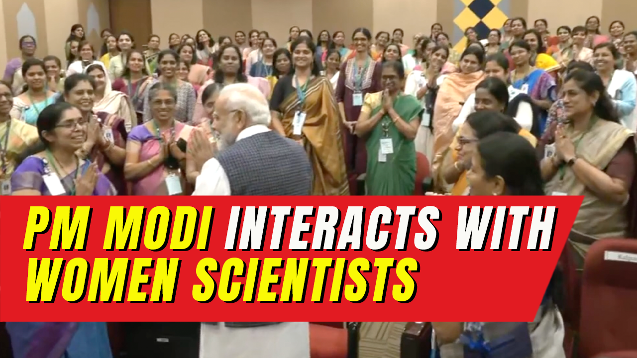 Chandrayaan-3: Watch PM Modi interact with women scientists at ISRO Chandrayaan-3: Watch PM Modi interact with women scientists at ISRO
