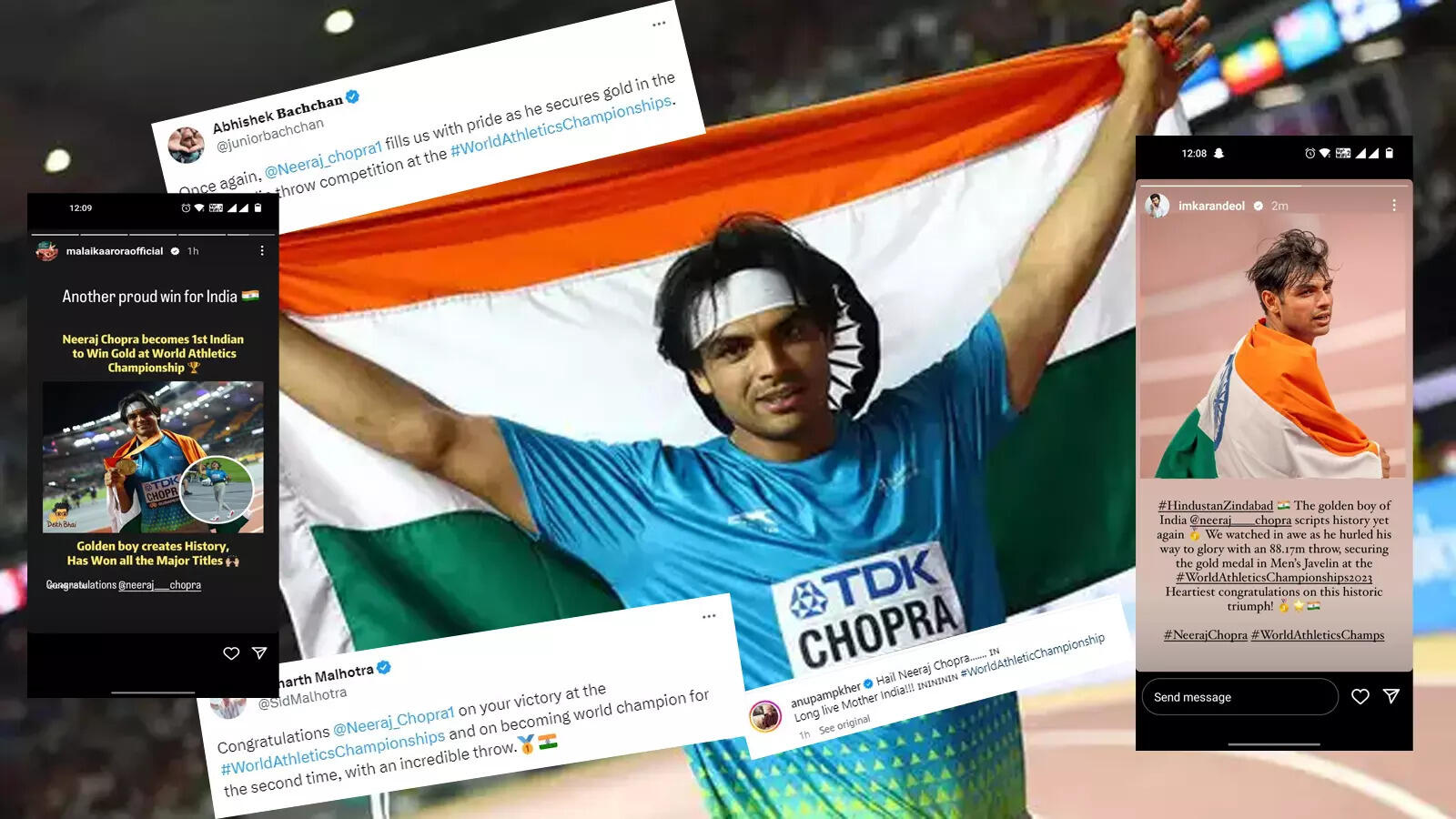 Neeraj Chopra becomes first Indian to win gold at World Athletics ...
