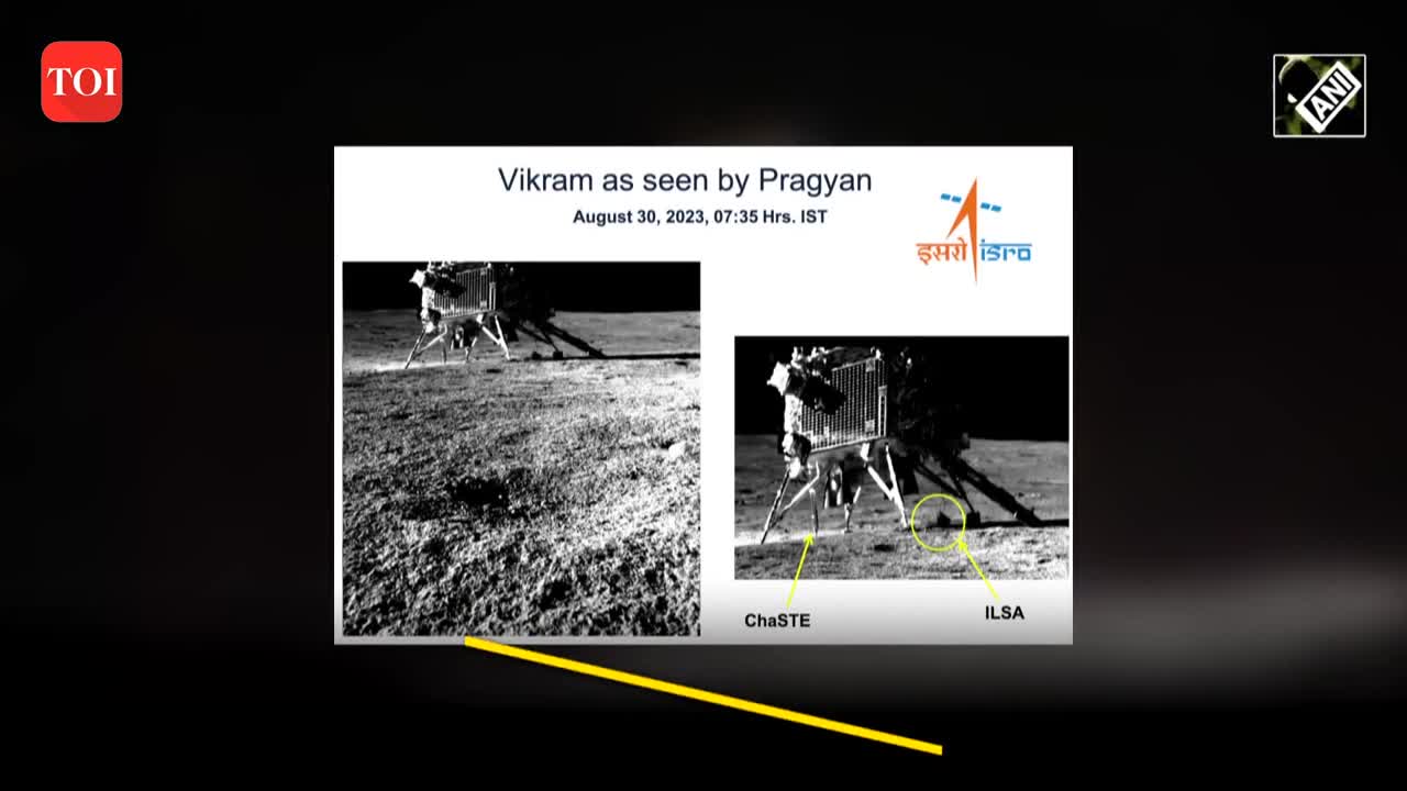 ISRO's lunar success, Pragyan rover captures Vikram Lander on Moon