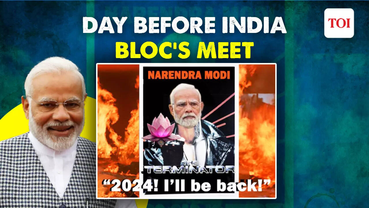 BJP Terminator Poster: PM Modi declares 'I'll Be Back in 2024,' taunting INDIA Bloc