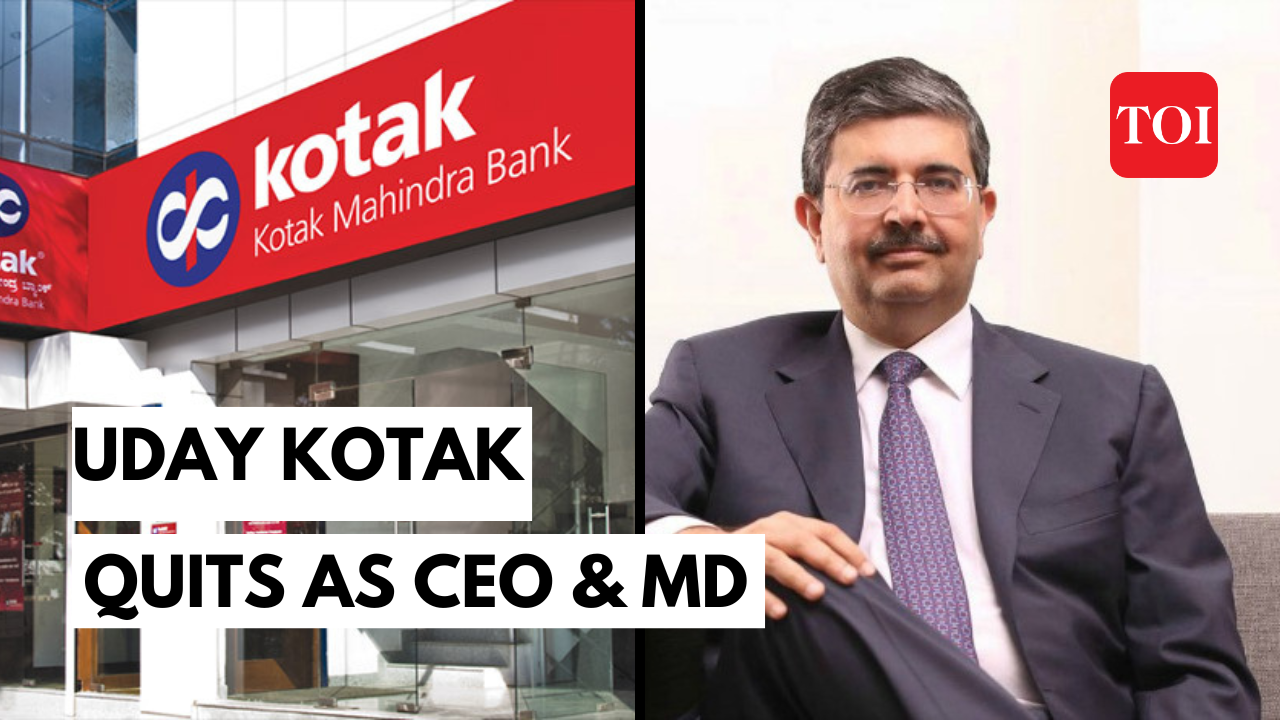 Uday Kotak resigns as CEO and MD of Kotak Mahindra Bank months before ...