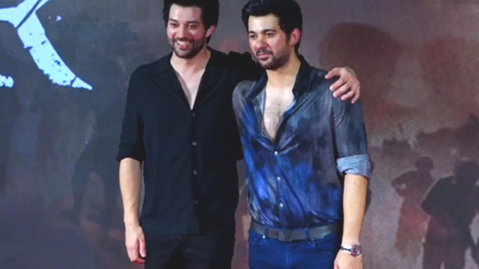 Sunny Deol’s sons Karan Deol and Rajveer Deol pose together at 'Gadar 2' bash