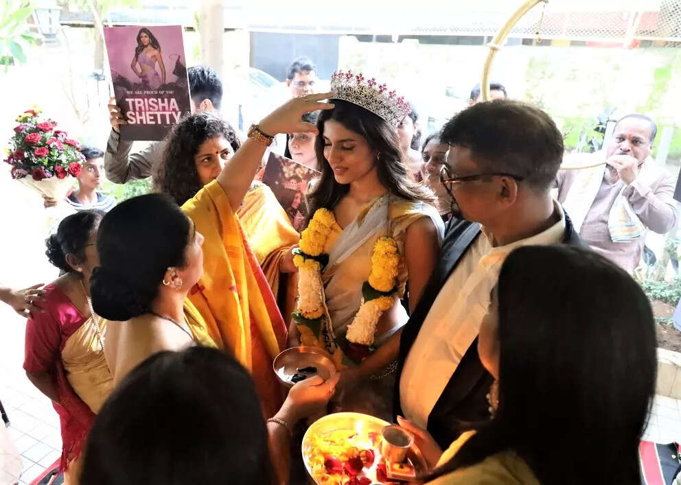 LIVA Miss Diva 2023 Runner-up Trisha Shetty's Homecoming!