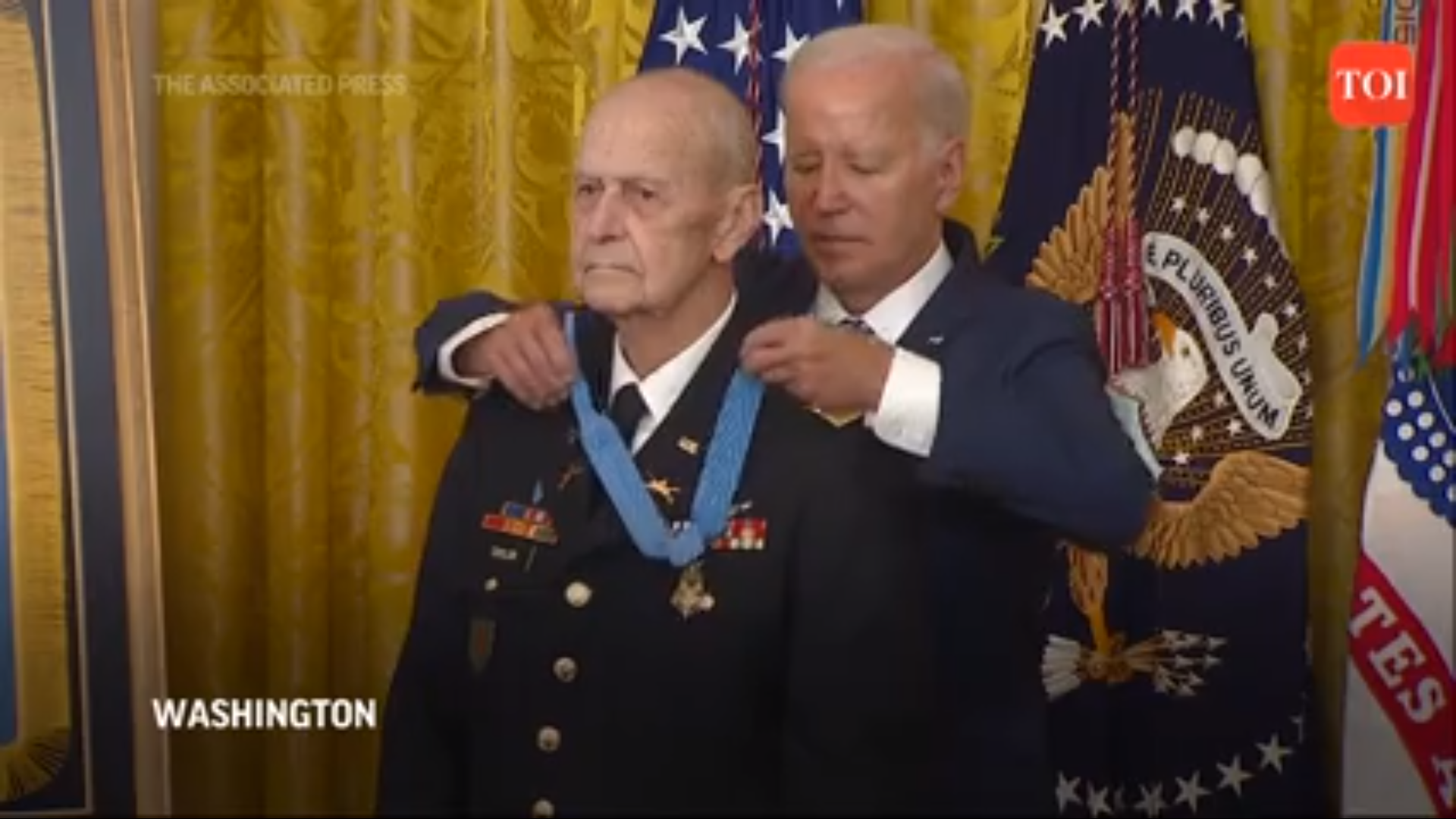 Biden honored Vietnam War pilot Larry Taylor with the Medal of Honor