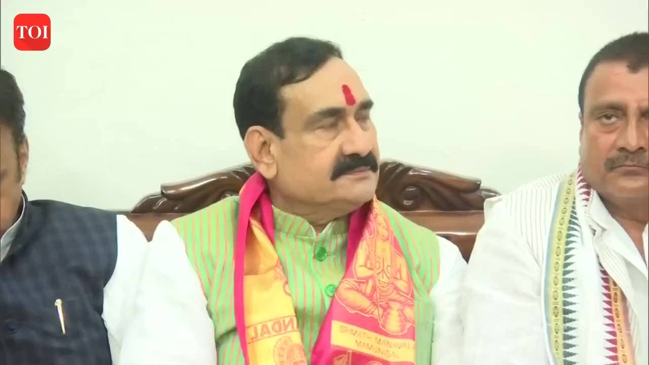 MP Home Minister Narottam Mishra accused Congress leaders of provoking stone-pelting incident
