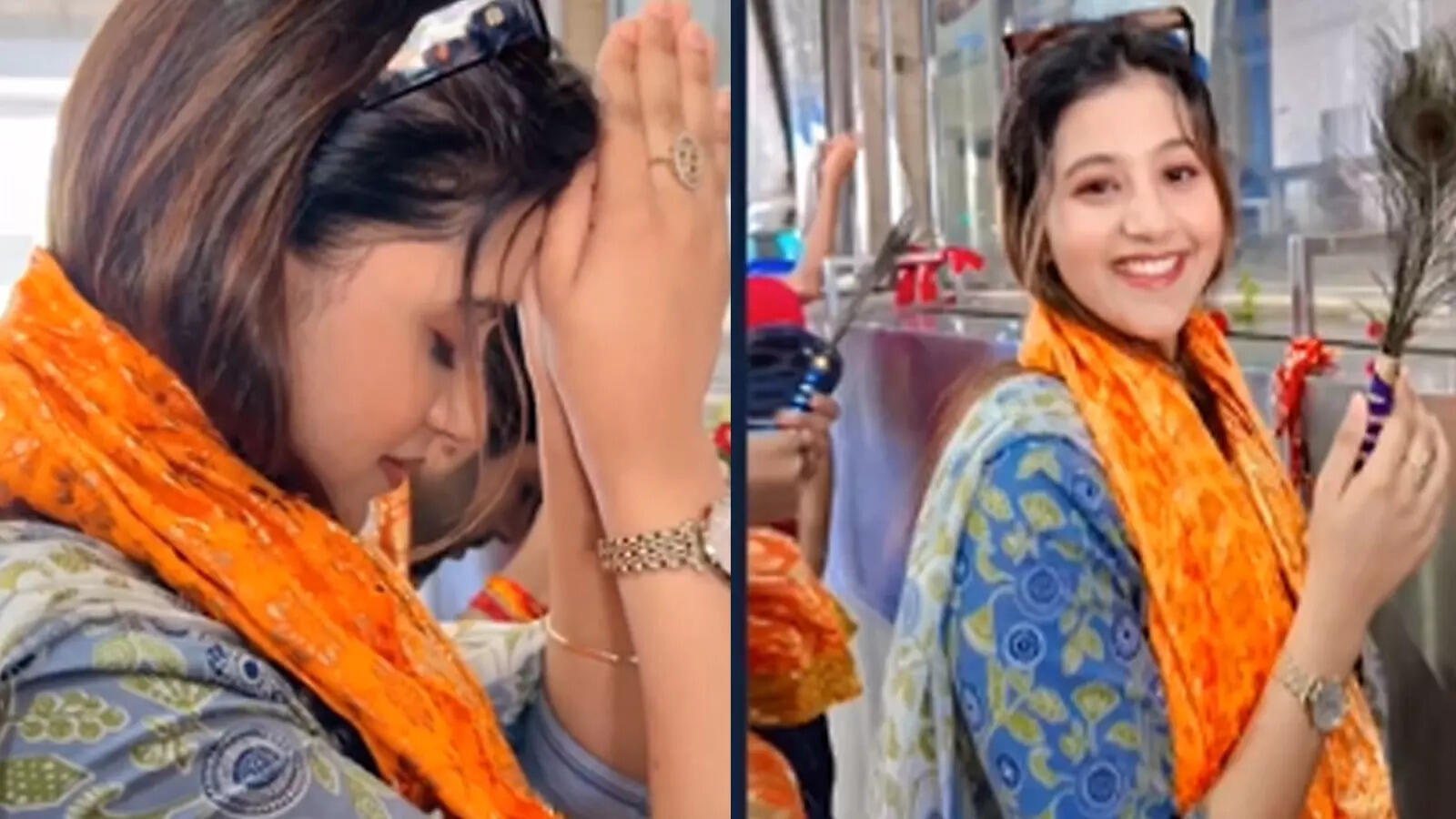 anjali arora: Anjali Arora seeks blessings at Khatu Shyam temple ...