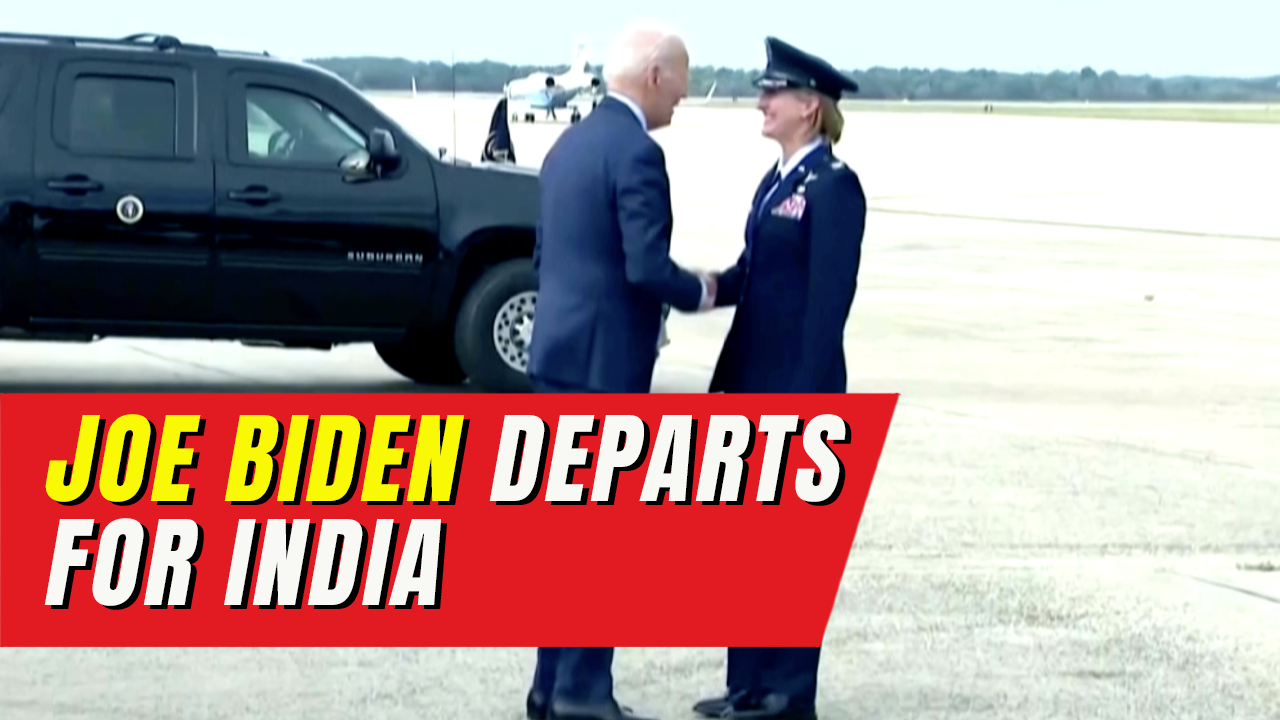 US President Joe Biden departs for India to attend the G20 Summit