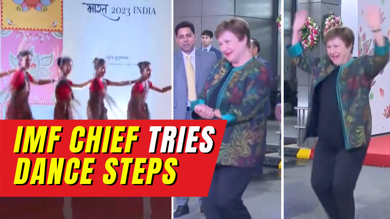 Watch how IMF Chief Kristalina Georgieva dances her way into India's heart