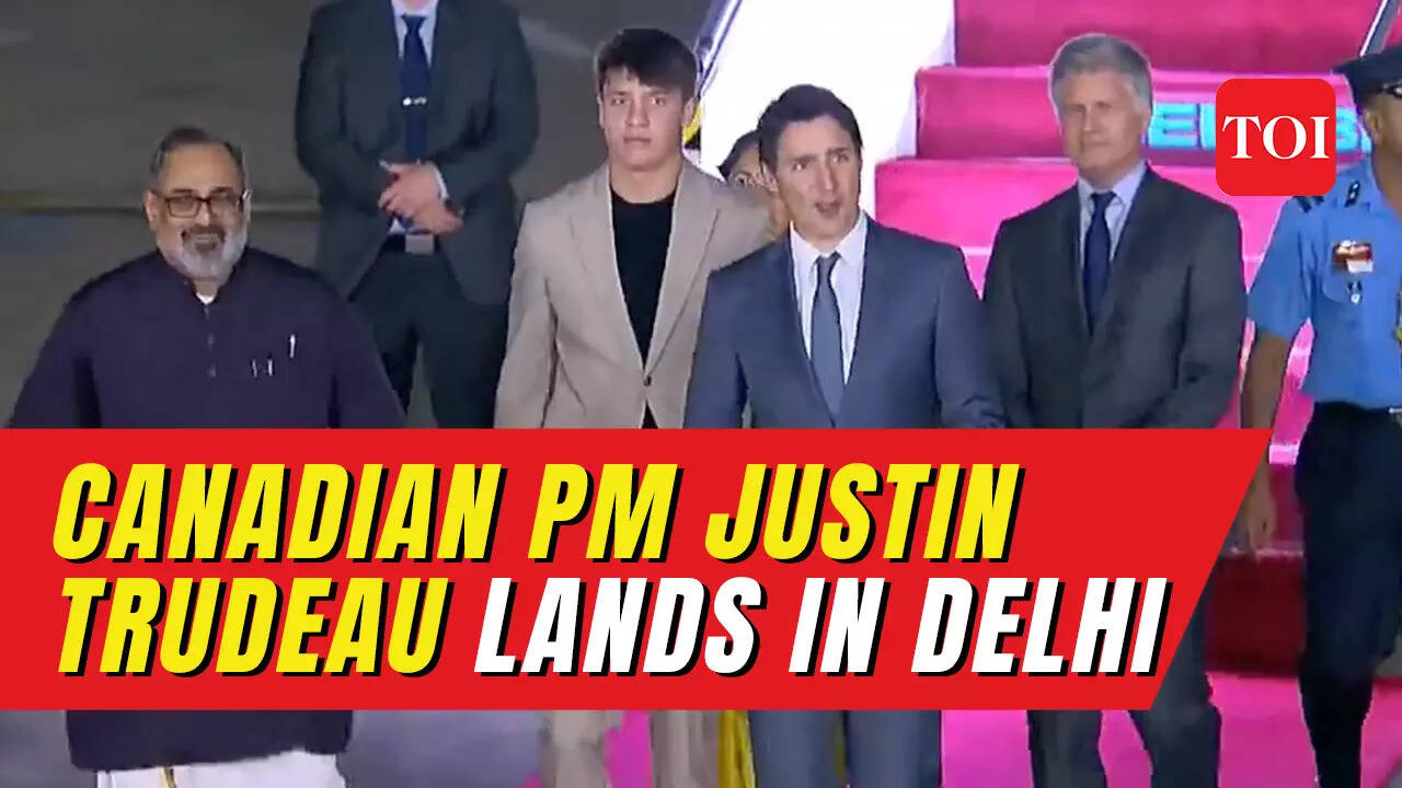 Canadian PM Justin Trudeau arrives in New Delhi to attend G20 Summit