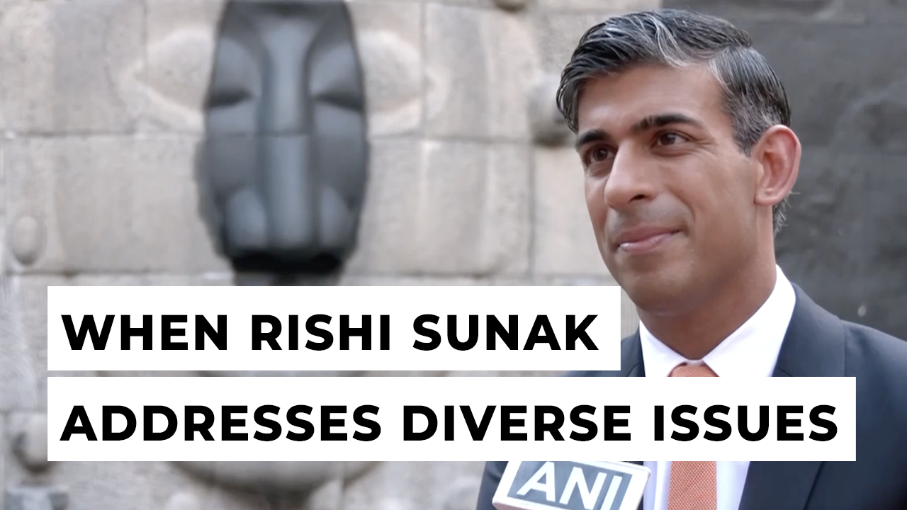 UK PM Rishi Sunak speaks on India hosting G20 Summit, Khalistan issue ...