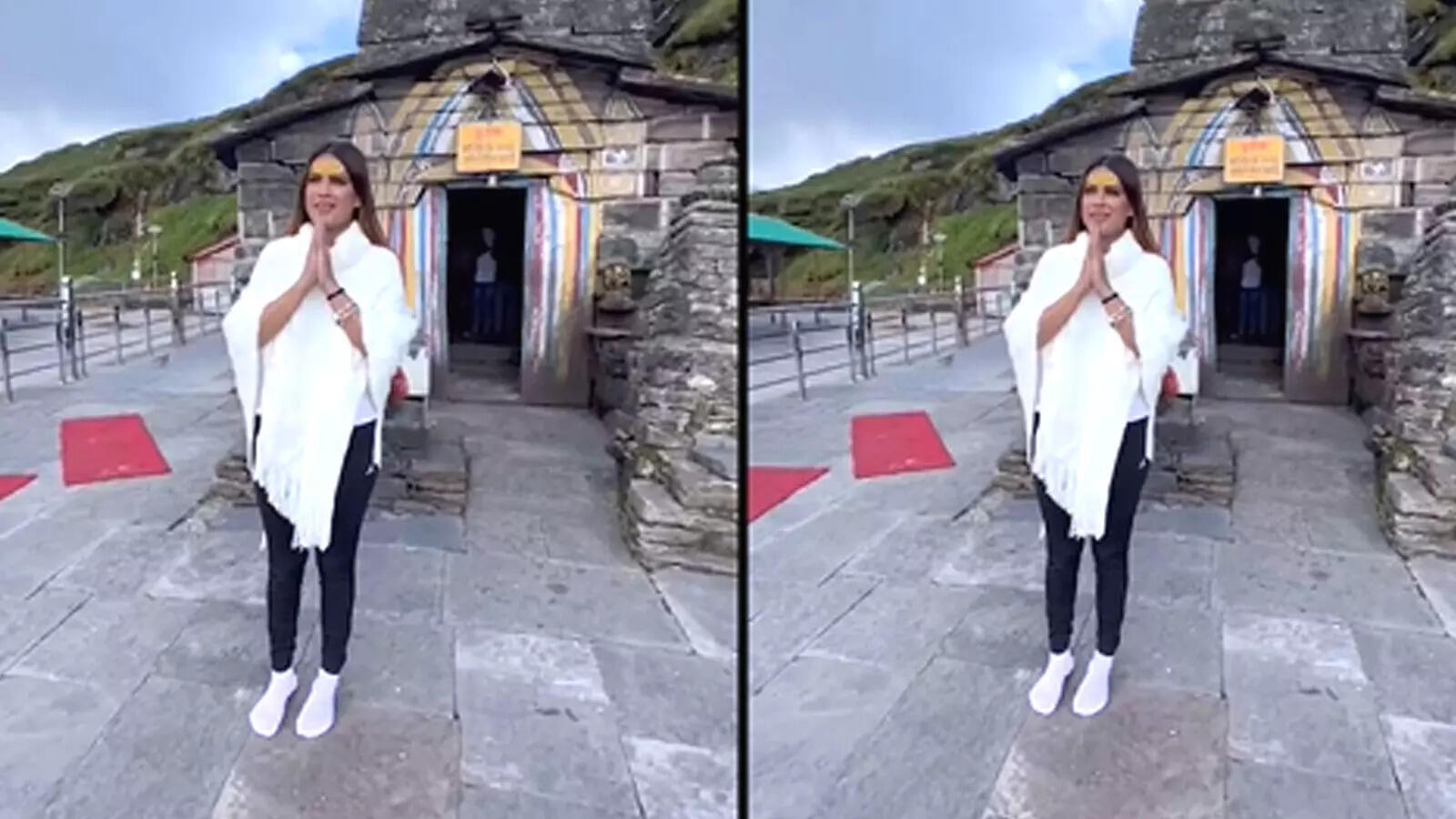 Nia Sharma drops a video from her recent visit to Tungnath Temple ...