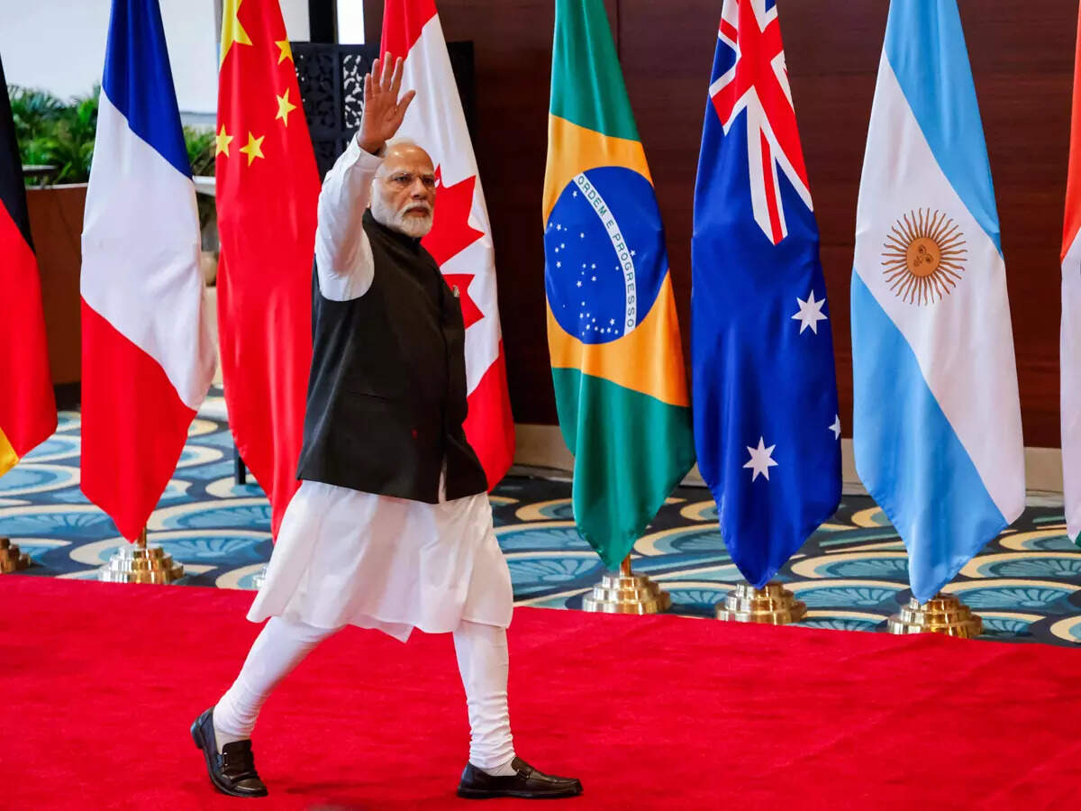 Glimpses from Day 1 of the G20 Summit 2023 at Bharat Mandapam in Delhi