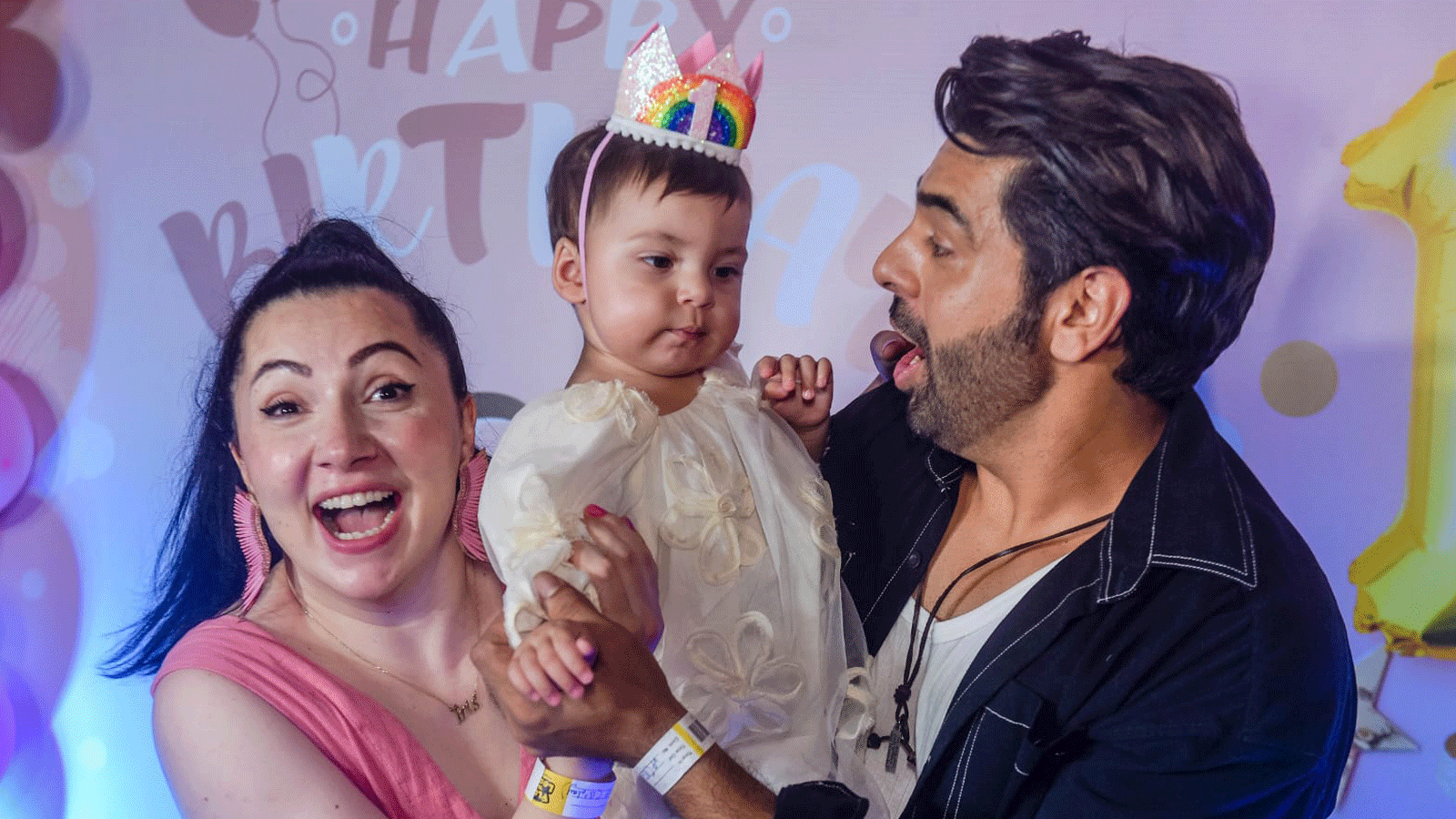 Vipul Roy and wife Melis Atici celebrate daughter Iris’s first birthday