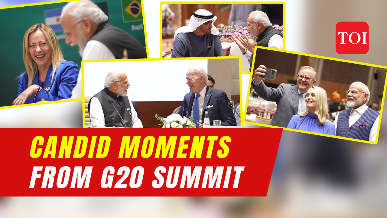 Watch: Candid moments from G20 Leaders' Summit in New Delhi as PM Modi ...