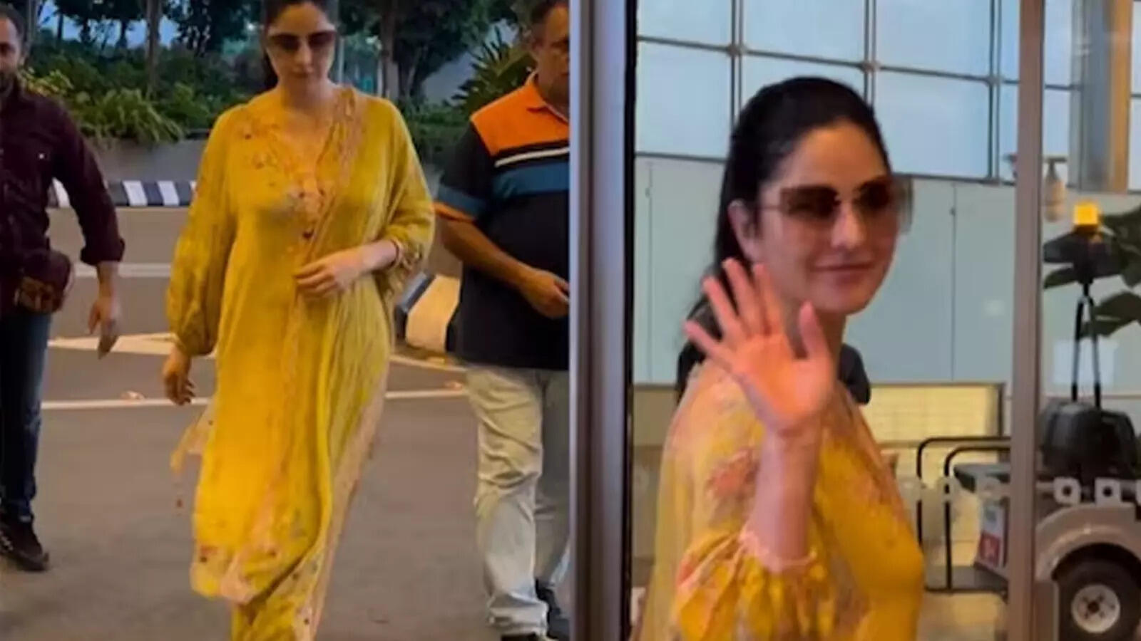 Katrina Kaif turns heads with her radiant appearance in stunning yellow ...