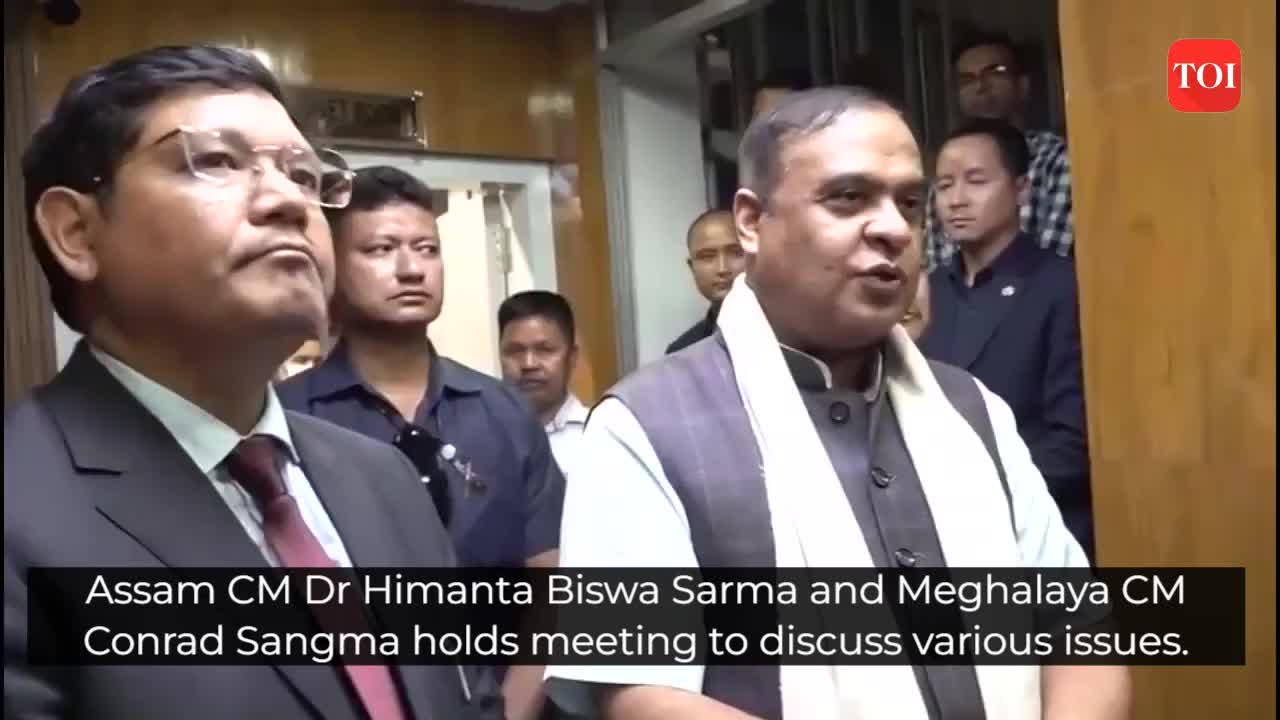 Meghalaya CM: Assam CM Himanta Biswa Sarma and Meghalaya CM Conrad ...