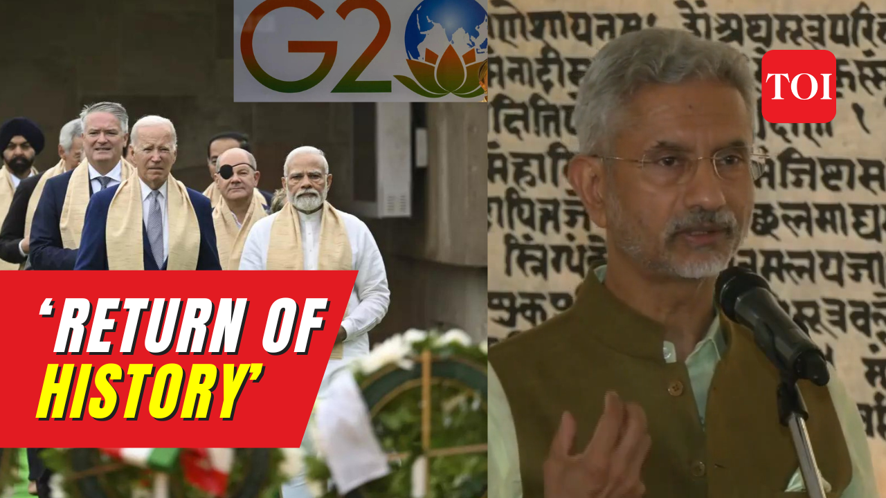 “A return of history in terms of a civilization state..” EAM Jaishankar ...