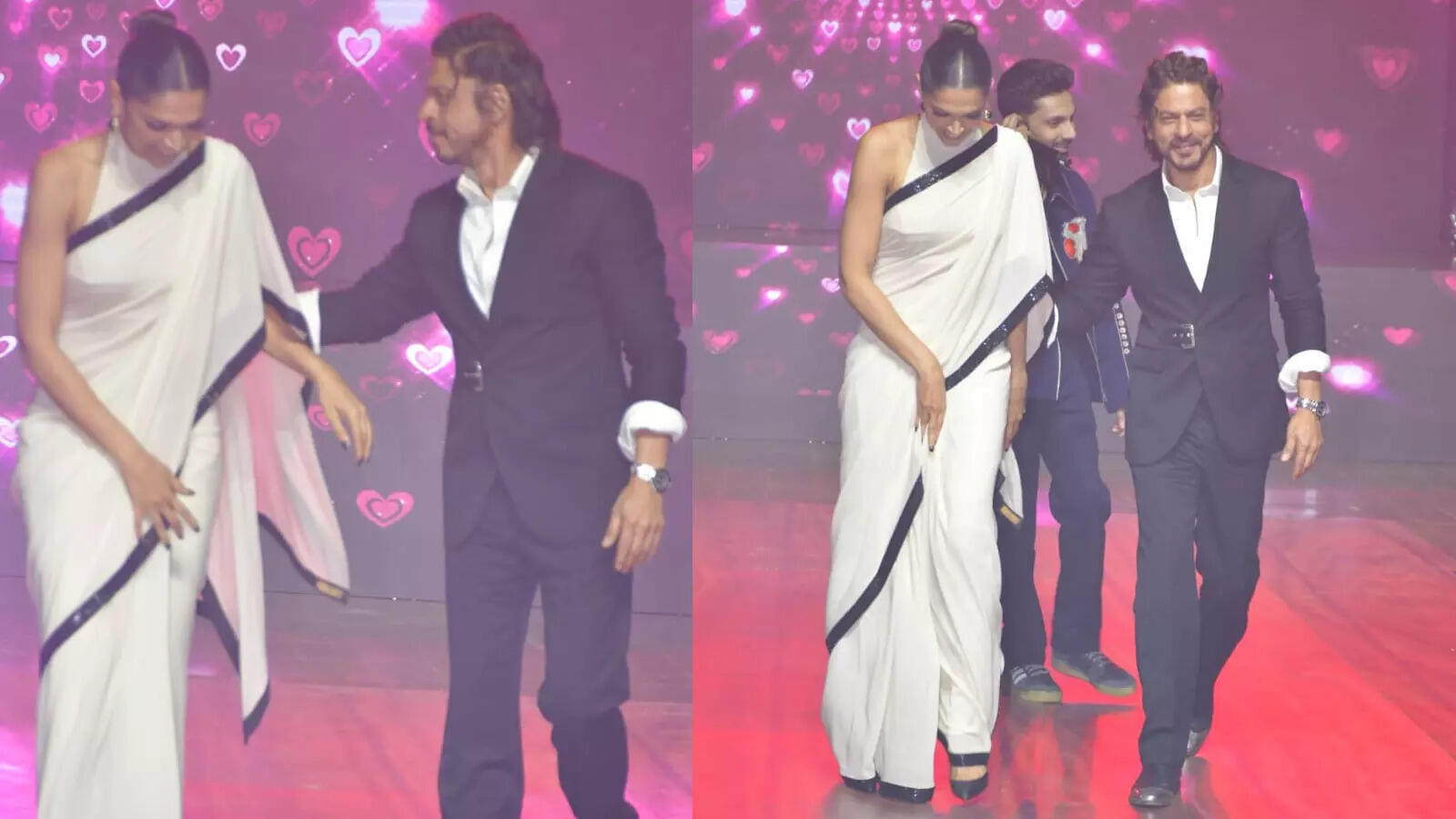 Amid loud cheers, Shah Rukh Khan and Deepika Padukone arrive for ‘Jawan ... Amid loud cheers, Shah Rukh Khan and Deepika Padukone arrive for ‘Jawan ...