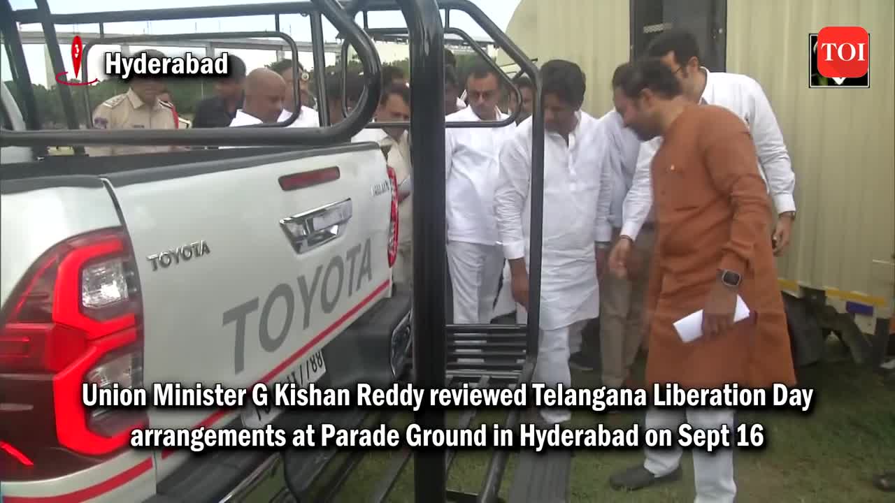 Hyderabad Liberation Day: Union Minister G Kishan Reddy reviews ...