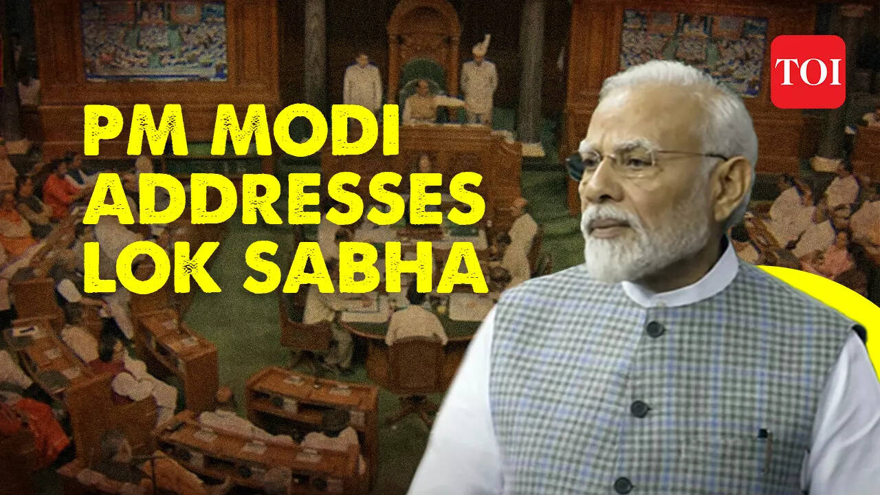 PM Modi begins address in Lok Sabha as special session of Parliament ...