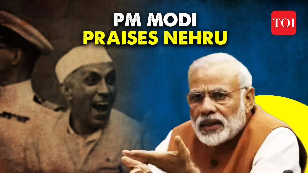 PM Modi praises Nehru in Lok Sabha speech, says 'stroke of midnight hour' still inspires