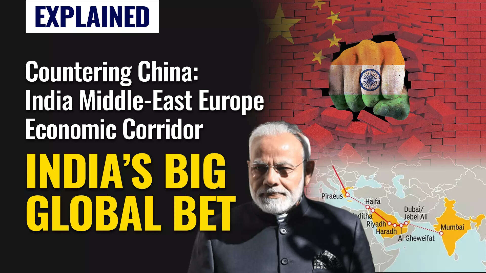 India Middle East Europe Corridor: How India Aims To Counter China ...
